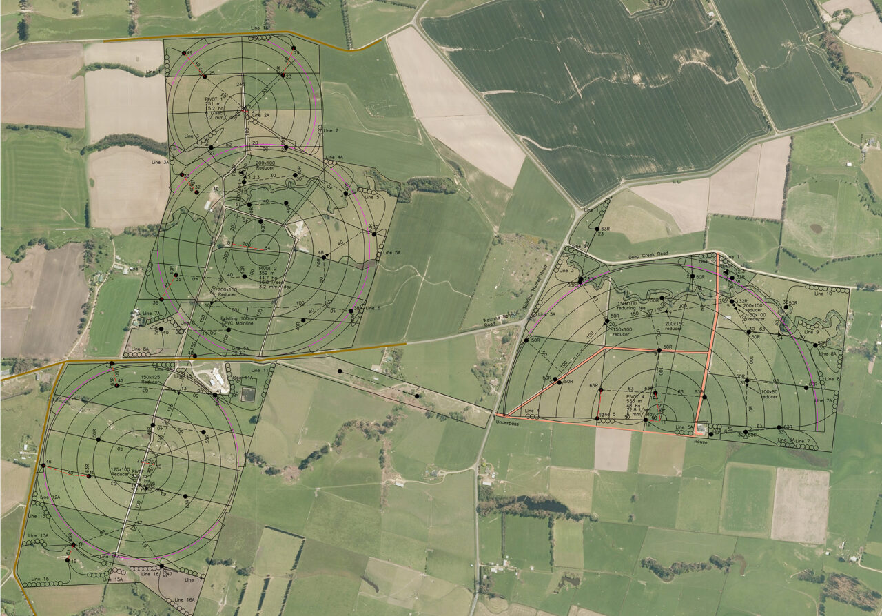 Pivots mit SmartTouch und VRI Neuseeland - Röhren- und Pumpenwerk BAUER